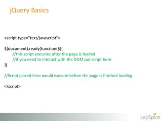 SPSNH 2014 - The SharePoint & jQueryGuide | PPT