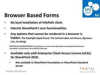 SPSNJ 2013 Building Business Solutions using InfoPath | PDF