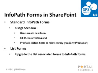 SPSNJ 2013 Building Business Solutions using InfoPath | PDF
