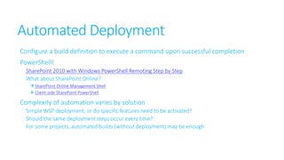 Improving the SharePoint Development Process with Continuous ...