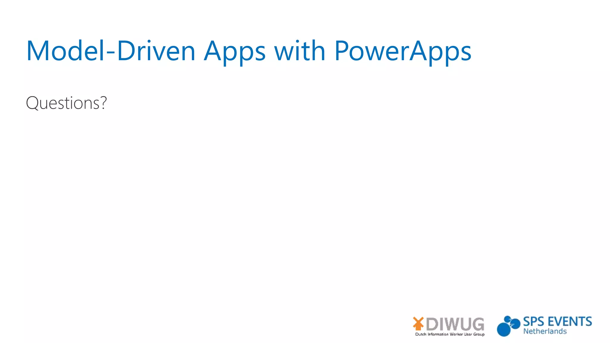 Model-Driven Apps with PowerApps | PPTX