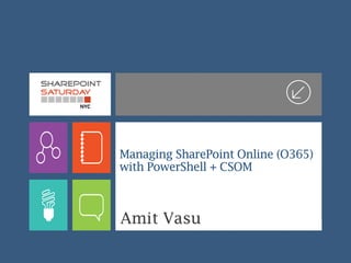 Spsnyc 2014 o365 power shell csom | PPT