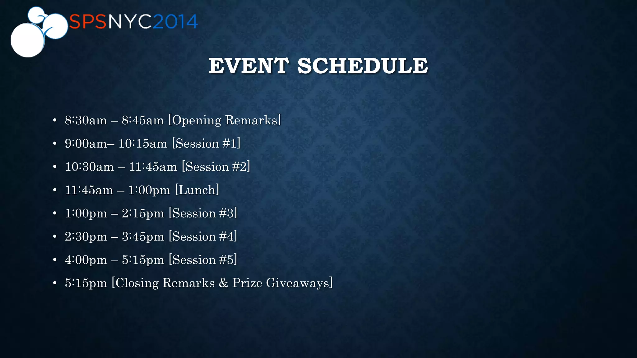 Opening / Closing Remarks | PPTX