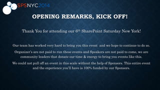 Opening / Closing Remarks | PPT