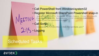 PowerShell: Through the SharePoint Looking Glass | PPTX | Web Development | Internet