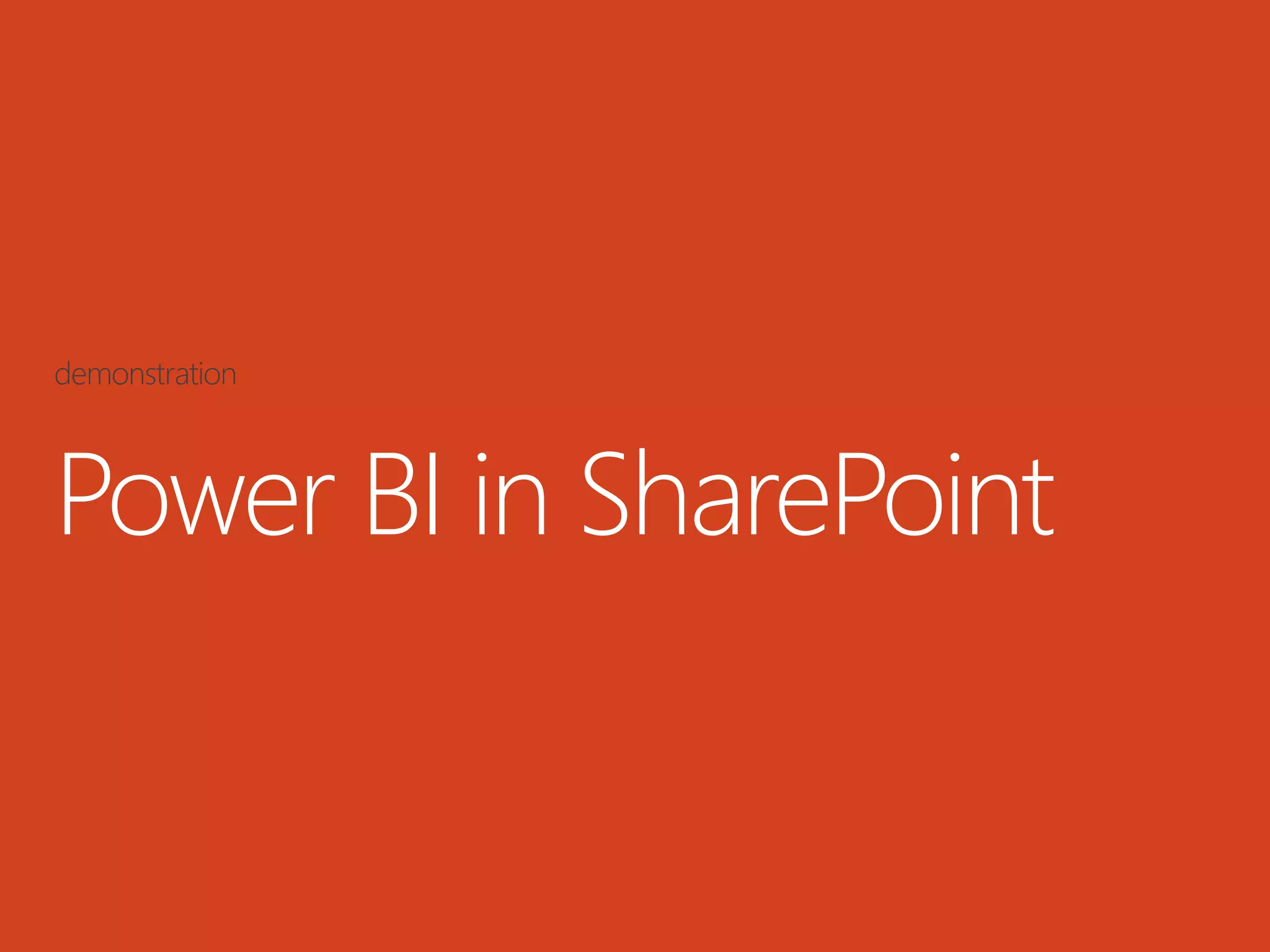 Power BI in Office 365 | PPT