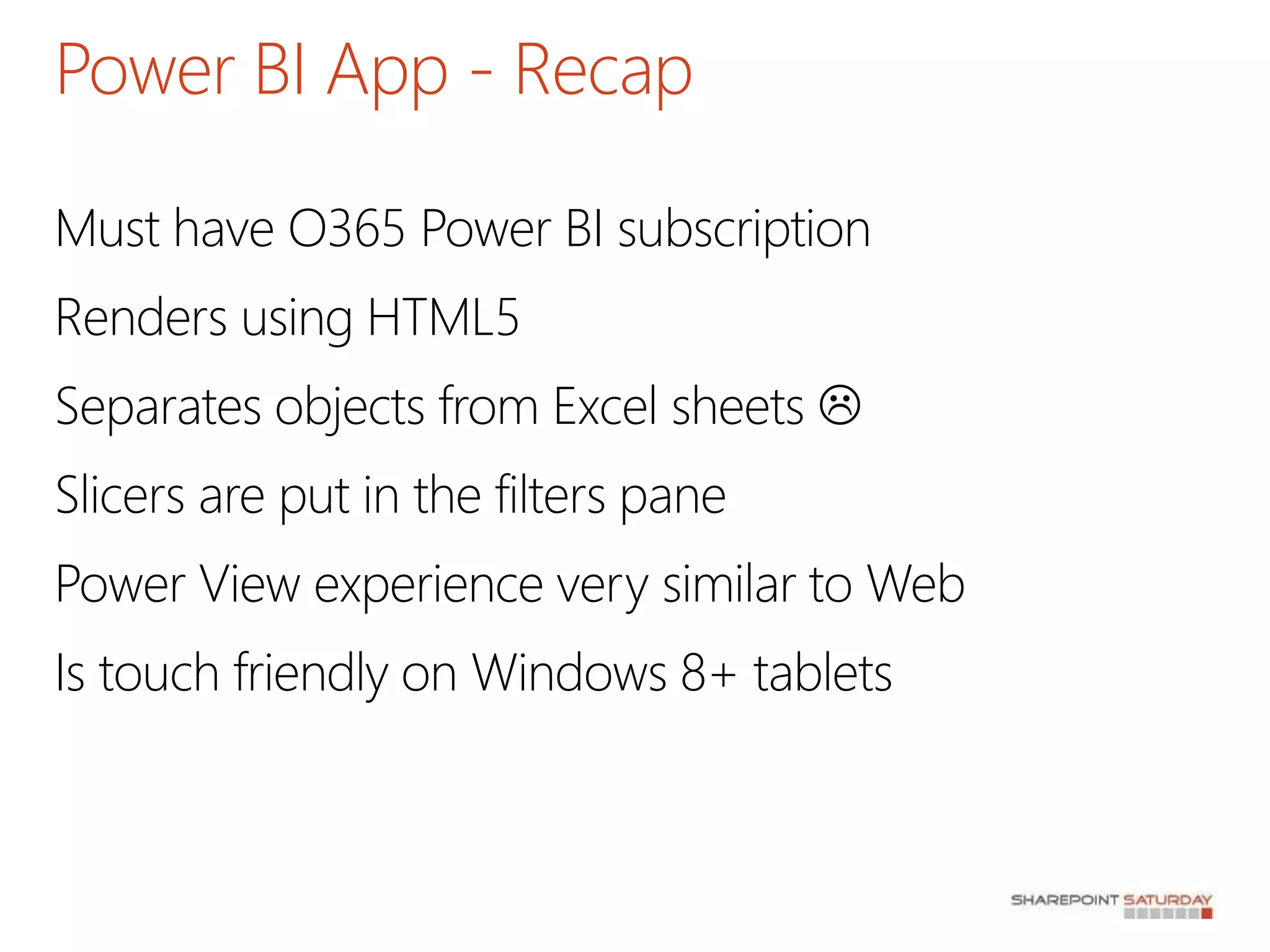 Power BI in Office 365 | PPT