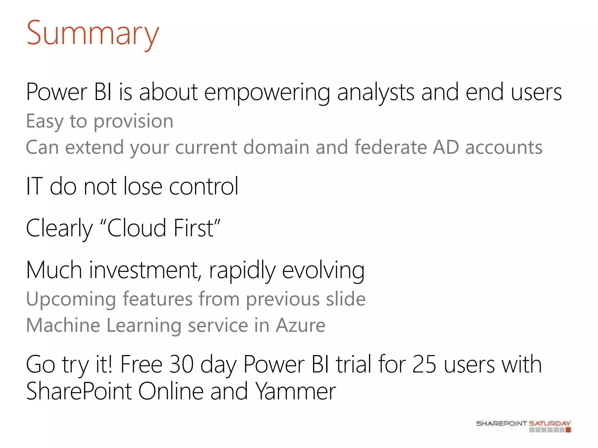Power BI in Office 365 | PPT