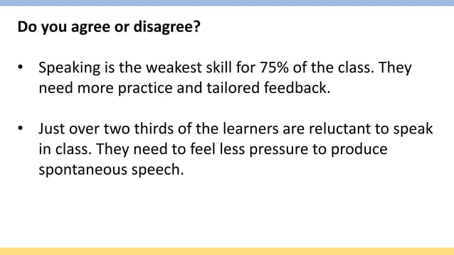 Teach with Digital: Empower EFL learners speaking skills | PPT