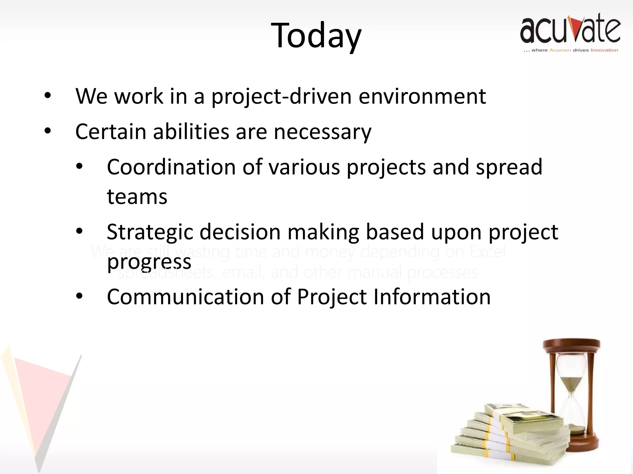 "5 Inspiring Reasons to Manage Projects on SharePoint 2013" SPSRED13 | PDF