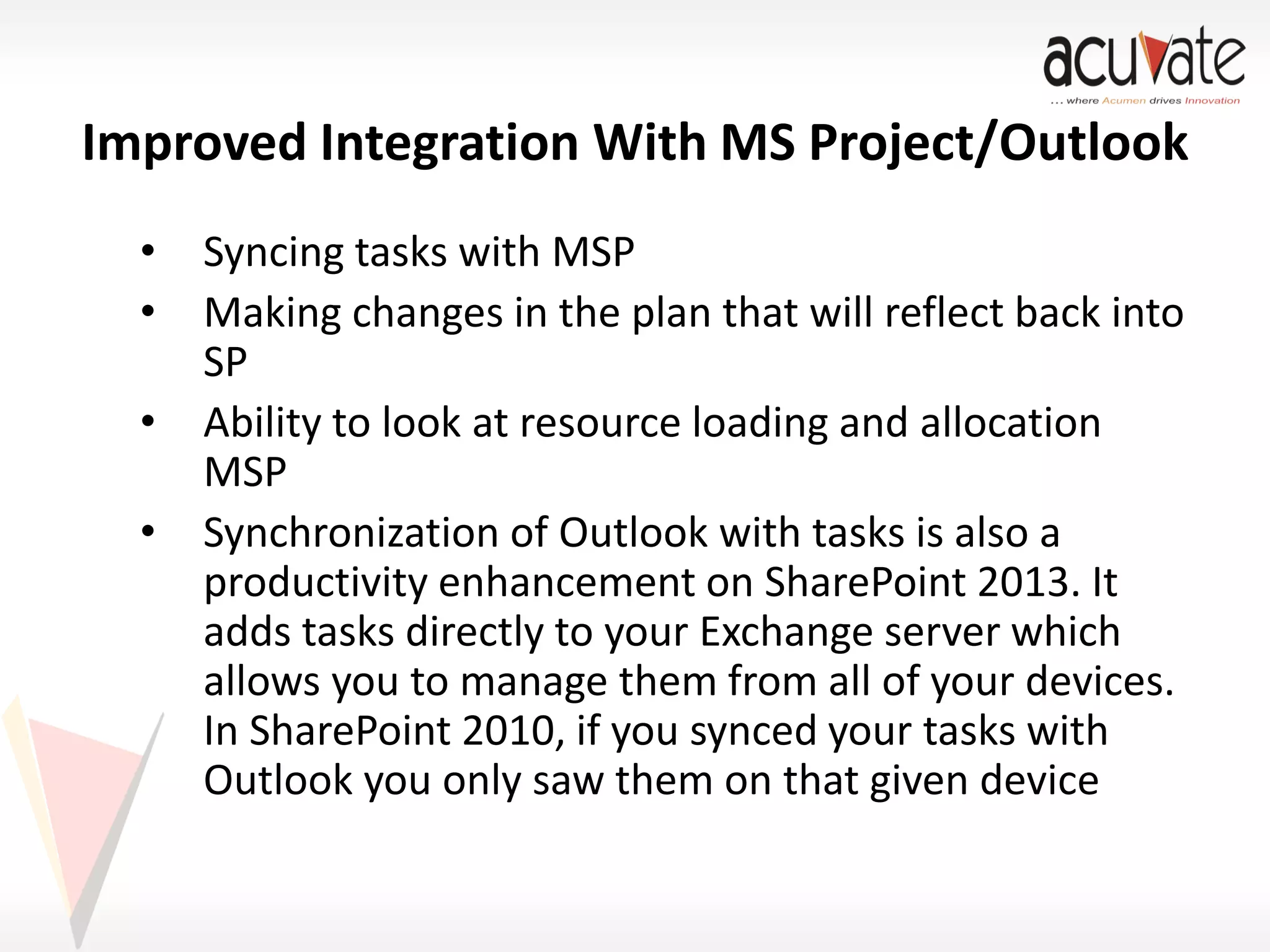 "5 Inspiring Reasons to Manage Projects on SharePoint 2013" SPSRED13 | PDF