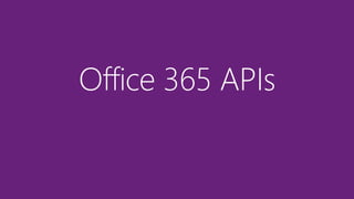 Deep Dive Mobile Development with Office 365 | PPT
