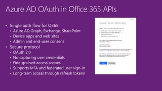 Deep Dive Mobile Development with Office 365 | PPT
