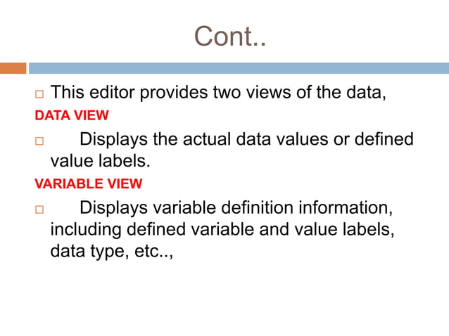 Spss Pptx Computing Technology And Computing 0063