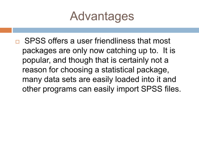 Spss | PPTX | Computing | Technology & Computing