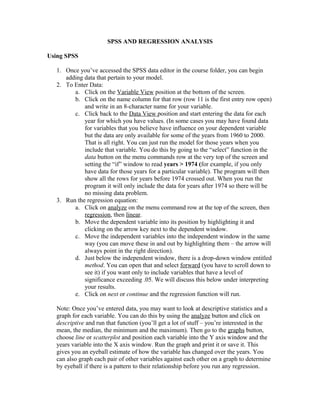 Spss & regression analysis | PDF