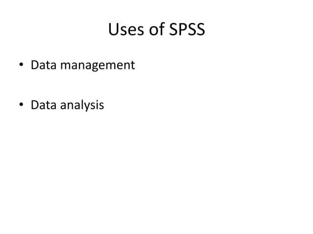 Spss | PPT