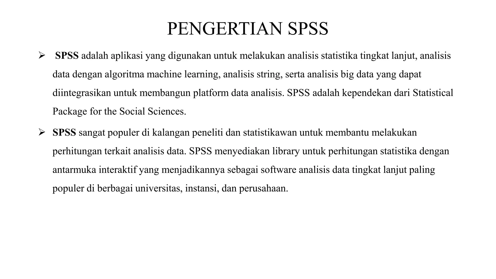 PPT SPSS-Statistika | PPTX