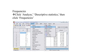 Basics of SPSS and how to use it first time | PPTX