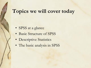 ELEMENTARY STATISTICS (INTRODUCTION TO SPSS) | PPT