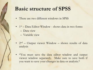 ELEMENTARY STATISTICS (INTRODUCTION TO SPSS) | PDF