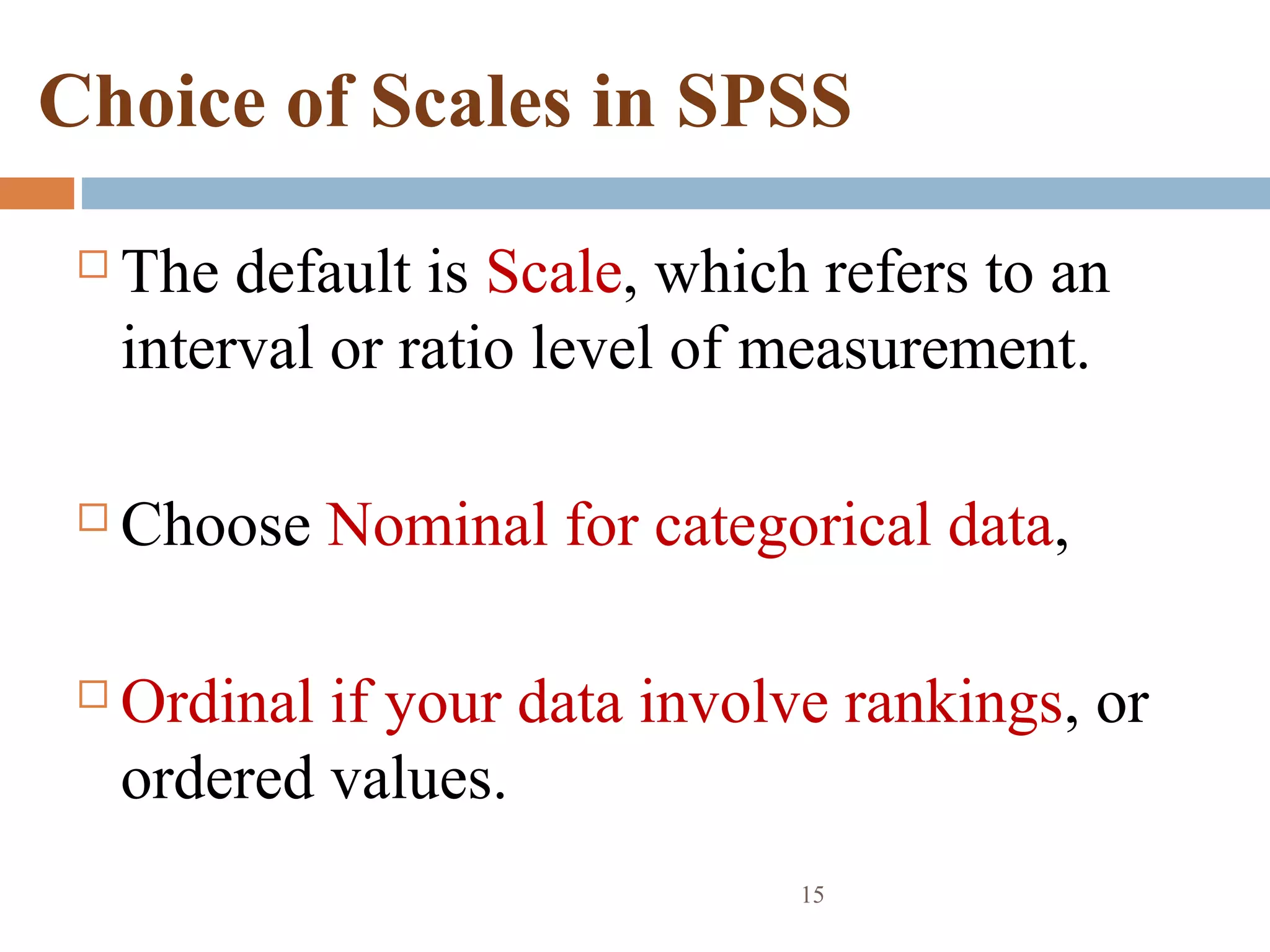 Spss an introduction | PPT