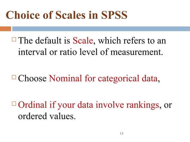 Spss an introduction | PPT | Technology & Computing