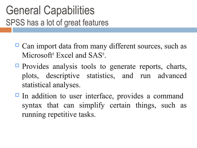 Spss An Introduction Ppt Technology And Computing
