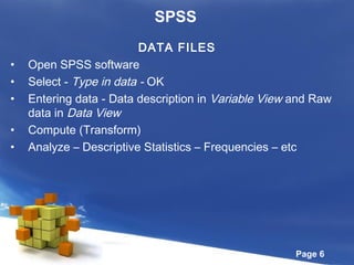 Spss ppt | PPT