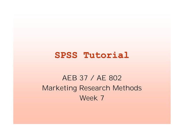 Spss tutorial-cluster-analysis | PDF | Science