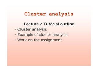 Spss tutorial-cluster-analysis | PDF