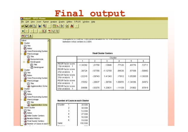 Spss Tutorial Cluster Analysis Pdf Science