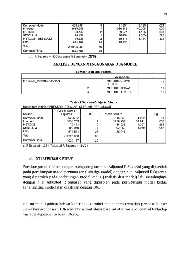 Contoh Analisis Data Statistika Menggunakan SPSS 16.0 (Mulai Entri Data sampai Analisis ...