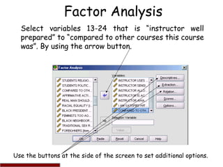 Factor analysis in Spss | PPT