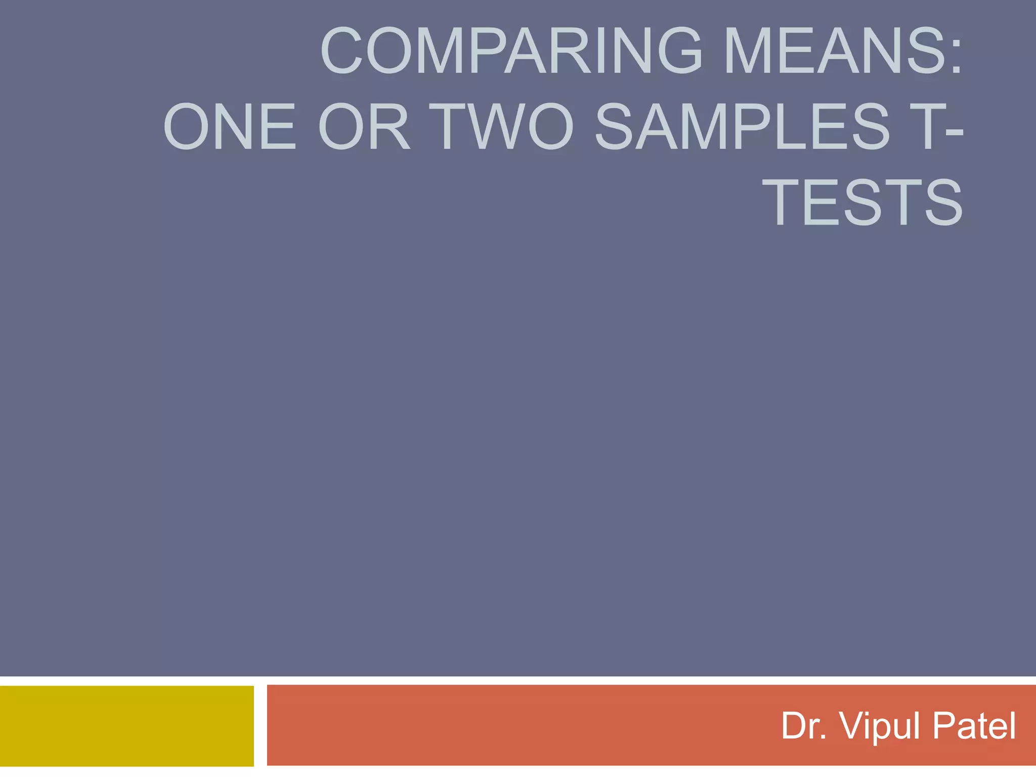 Spss2 comparing means_two_groups | PPTX