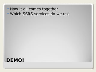 SQL Reporting Service and SharePoint, The Right Way