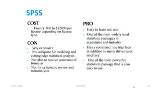 Spss and software Application | PPTX