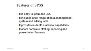 Spss and software Application | PPTX