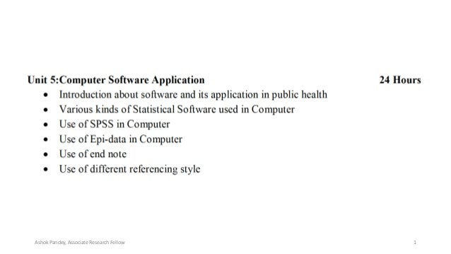 Spss and software | PPT