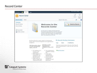 Dynamic Records Management in SharePoint | PPT
