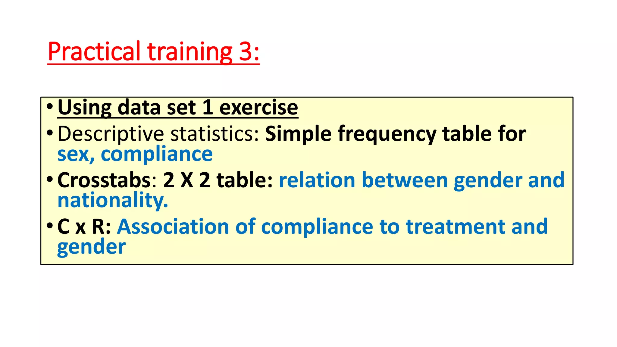 Spss basic Dr Marwa Zalat | PDF