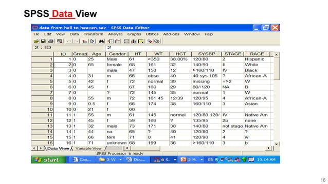 Spss basic Dr Marwa Zalat | PPT