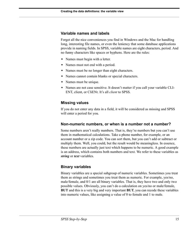Spss basics tutorial | PDF
