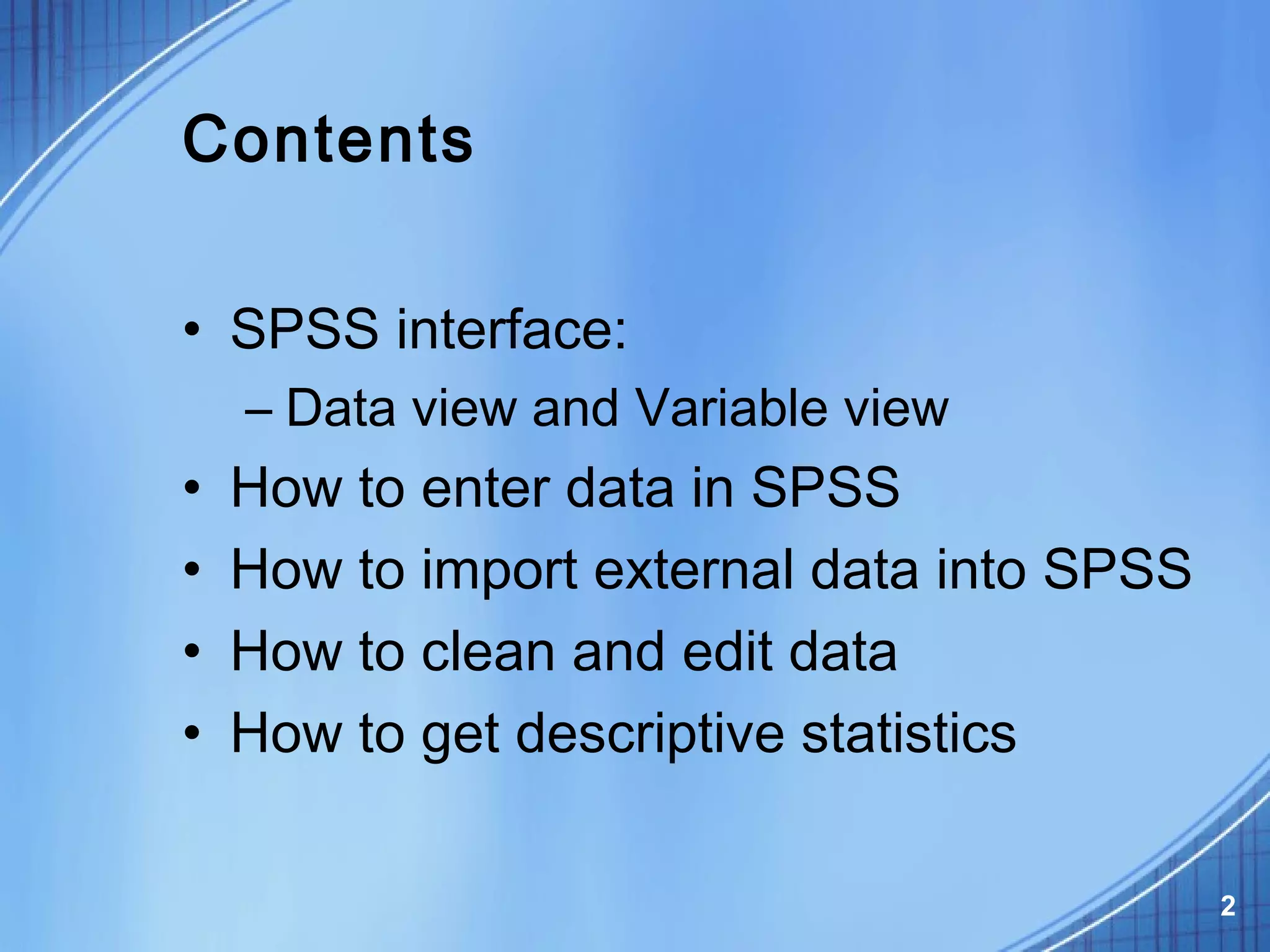 Spss beginners | PPT