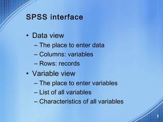 Spss beginners | PPT