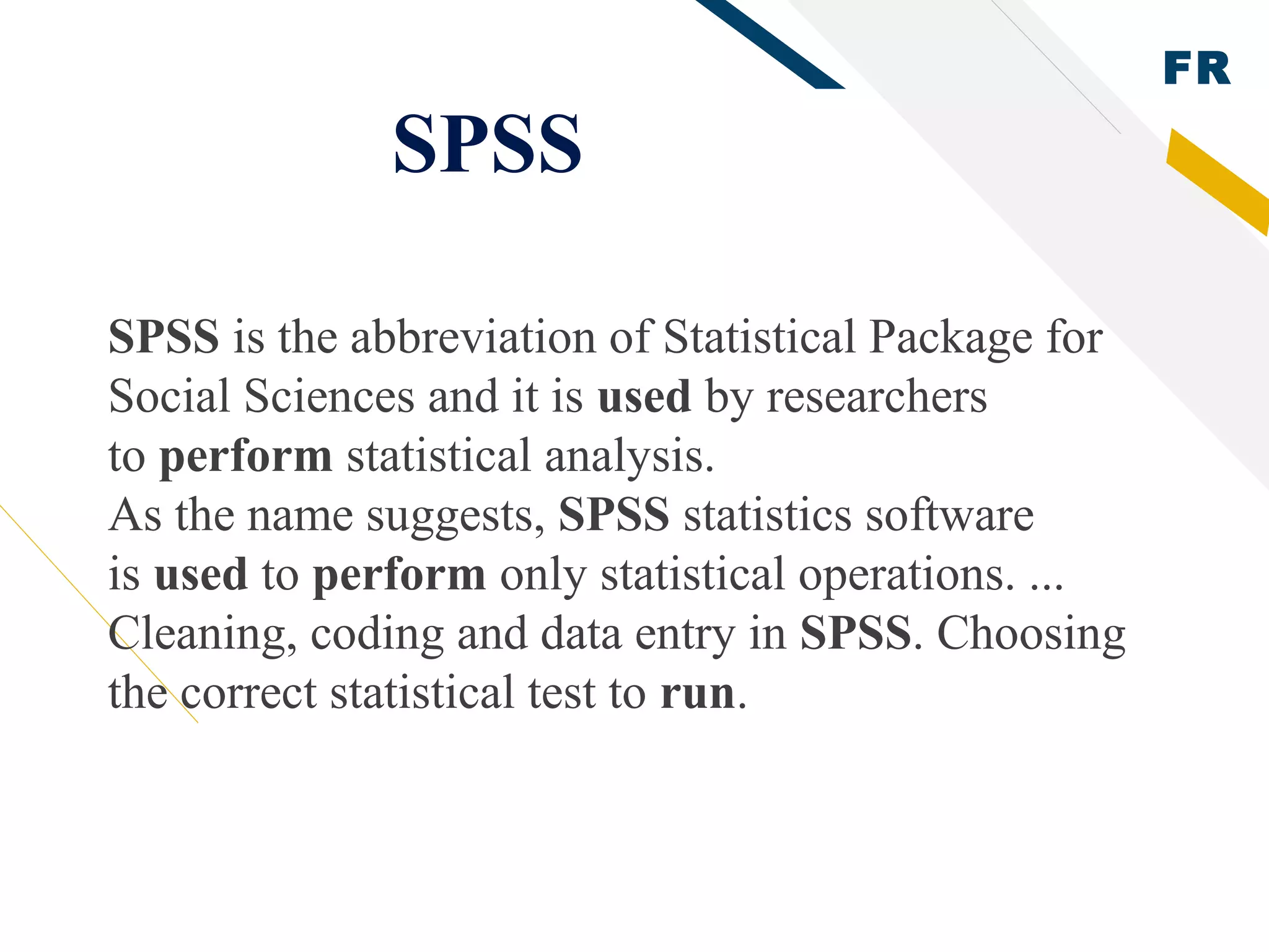 Spss beginners | PPT