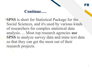 Spss beginners | PPT