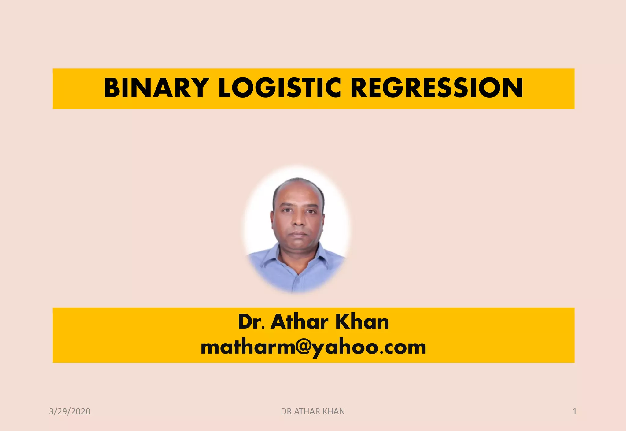 Binary OR Binomial logistic regression | PDF