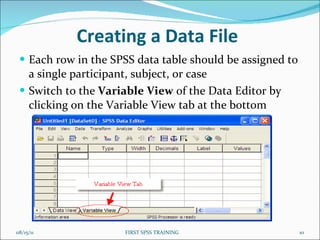 Spss data capturing training | PPT | Computing | Technology & Computing