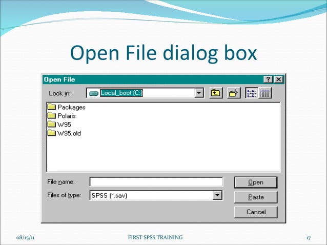Spss data capturing training | PPT